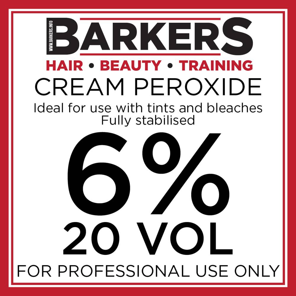 Barkers Cream Peroxide 6% Ltr | Barkers | Barkers Hairdressing & Beauty ...