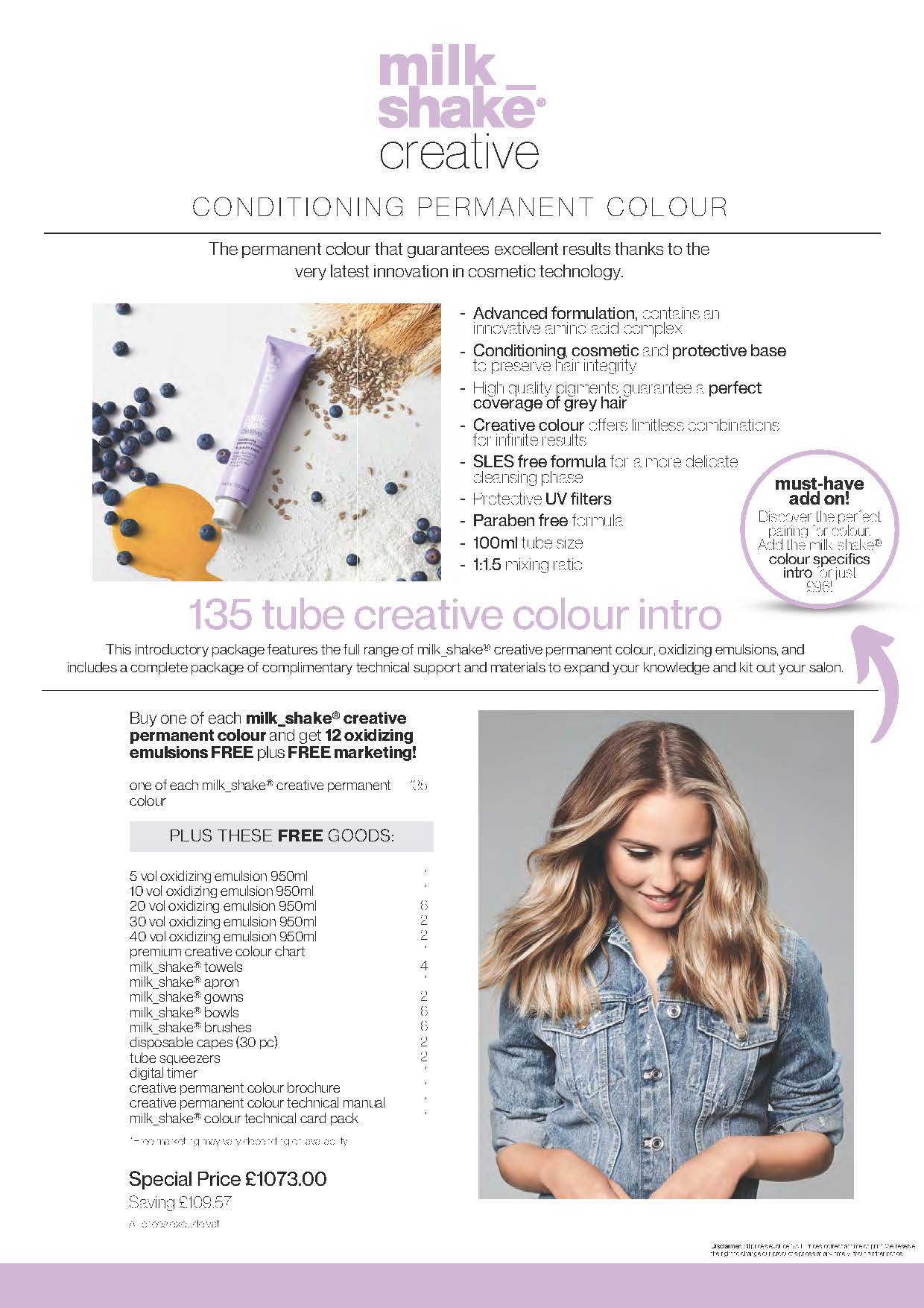 Milk Shake - INTRO - Creative Colour 135 Tube | milk_shake creative ...