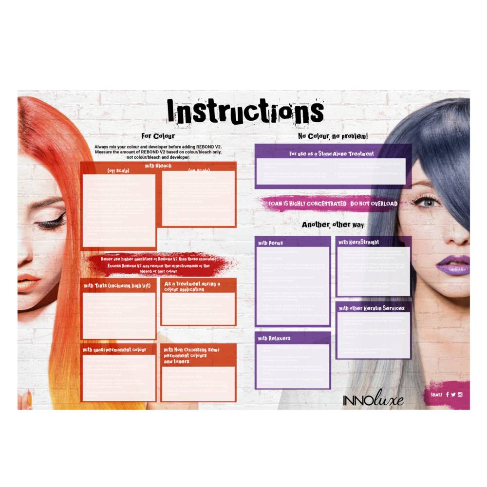 INNOluxe Salon Tools - V2 Instruction Poster | Barkers Hairdressing ...