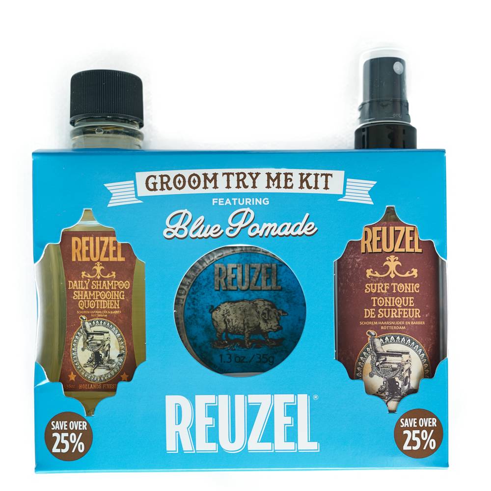 Reuzel Try Me Kit Blue | Reuzel Gift Sets | Barkers Hairdressing ...