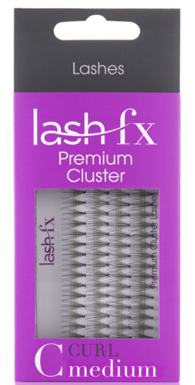 Lash FX - Tray Lashes Cluster - Premium Cluster Lashes C Curl Medium ...